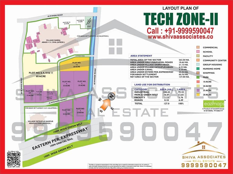 Tech Zone HD Map HD Map Layout Plan of Tech Zone HD Map | Shiva Associates