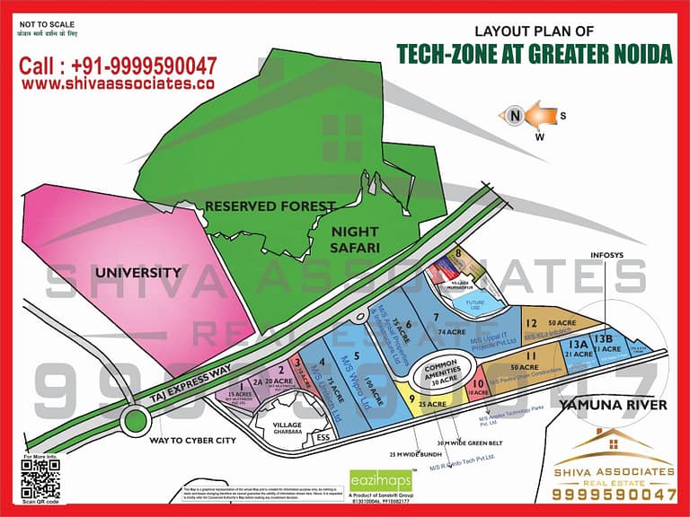Tech Zone HD Map HD Map Layout Plan of Tech Zone HD Map | Shiva Associates