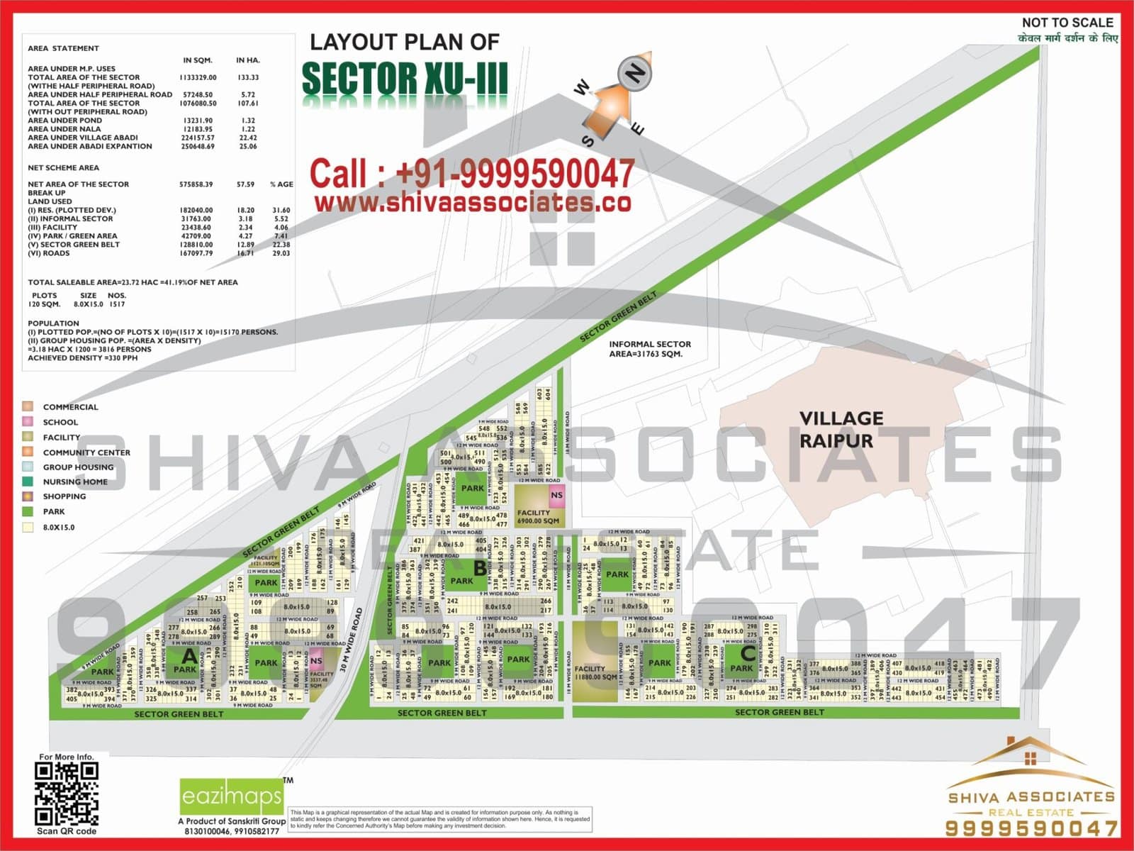 Sector XU-3 Greater Noida HD Map Layout Plan of Sector XU-3 | Shiva ...